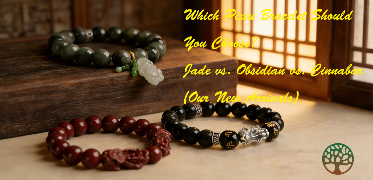 Which Pixiu Bracelet Should You Choose? Jade vs. Obsidian vs. Cinnabar ...